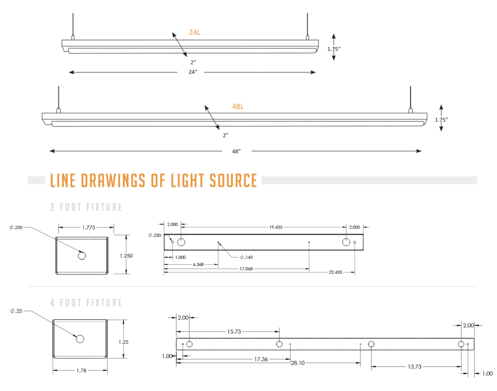 Standard - Linear Surface or Suspended - Chameleon Lighting